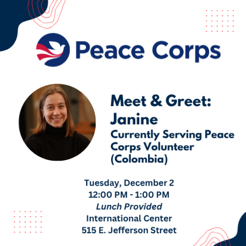 Meet & Greet with Returned Peace Corps Volunteer: Janine Chouinard ...